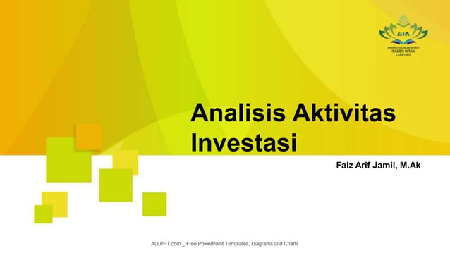 6 analisis aktivitas investasi | PPTX