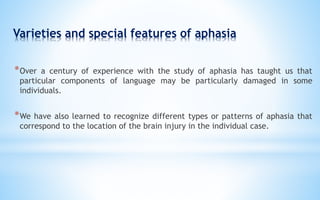 Aphasia | PPTX
