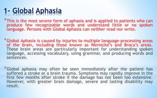 Aphasia | PPTX