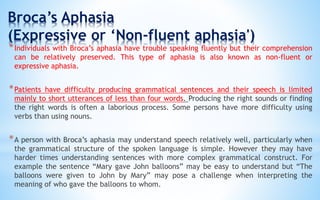 Aphasia | PPTX