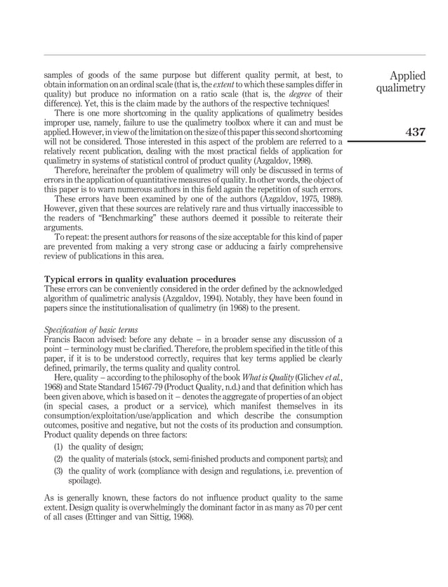 6.applied qualimetry | PDF