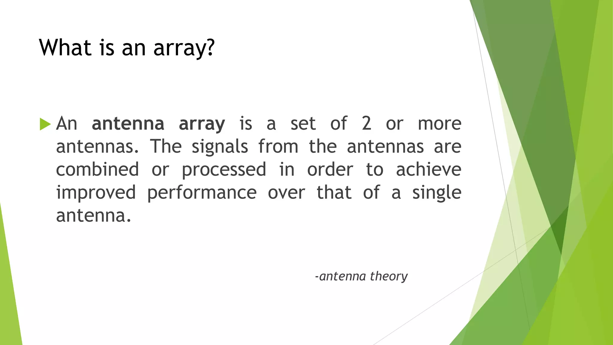 Array Antennas | PPTX