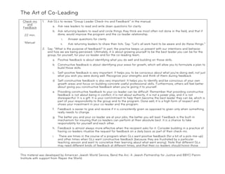 6 art of co leading lesson plan and ub-d | PPT