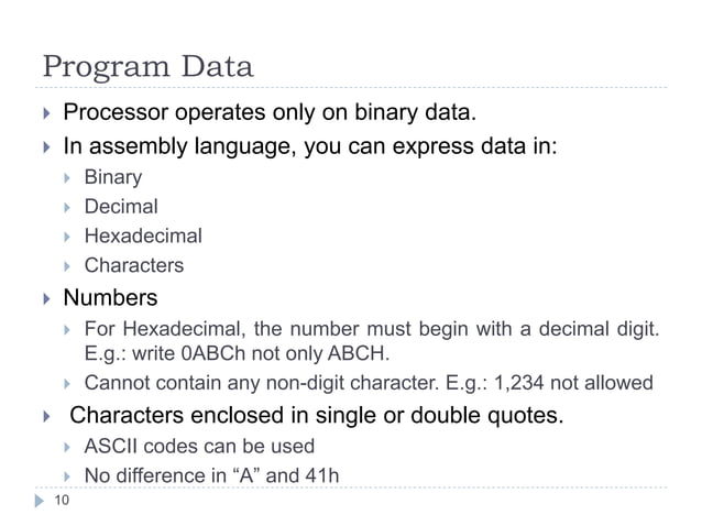 Assembly Language Basics | PPT | Free Download