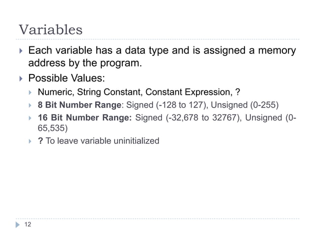 Assembly Language Basics | PPT