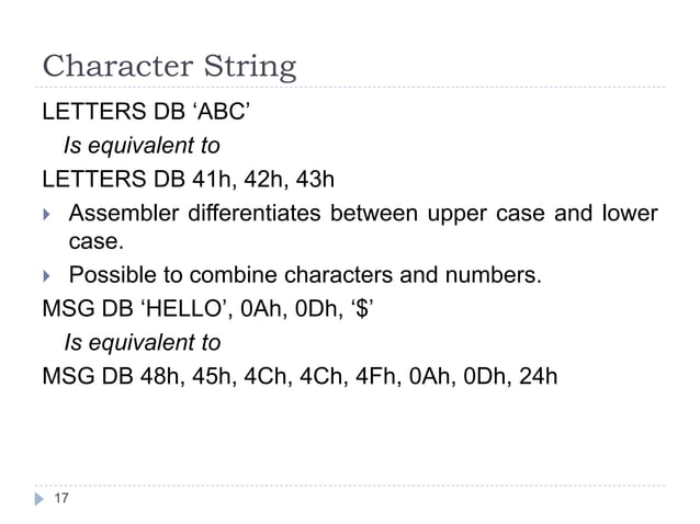 Assembly Language Basics | PPT