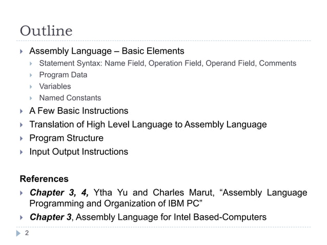 Assembly Language Basics | PPT