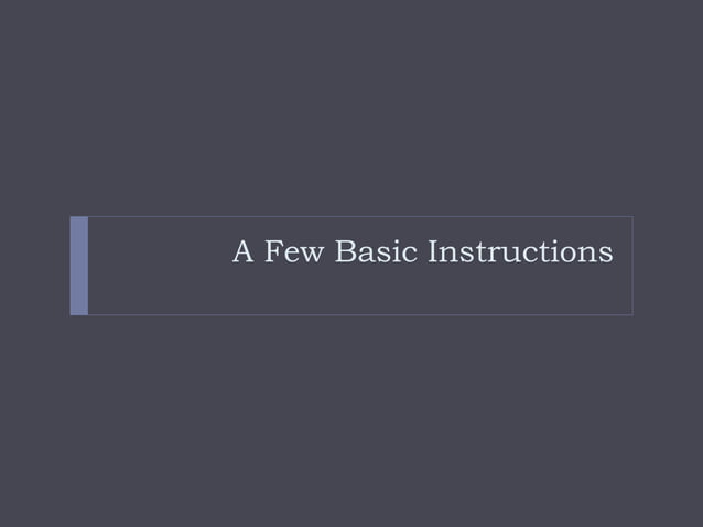Assembly Language Basics | PPT | Free Download