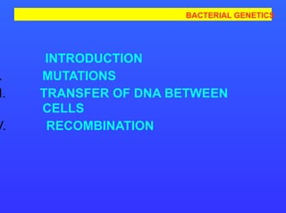 6-BACTERIAL GENETICS DNA AND RNA FOR MEDICAL STUDENT | PPT