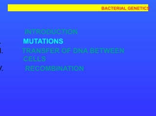 6-BACTERIAL GENETICS DNA AND RNA FOR MEDICAL STUDENT | PPT
