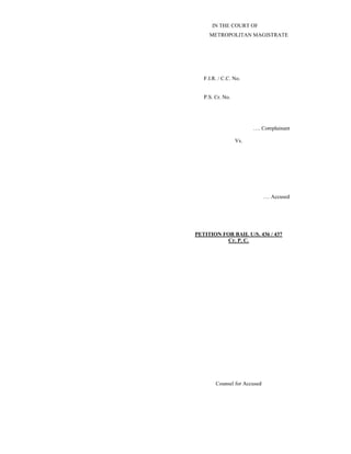 6 - Bail application under Section 436 of Crpc.pdf