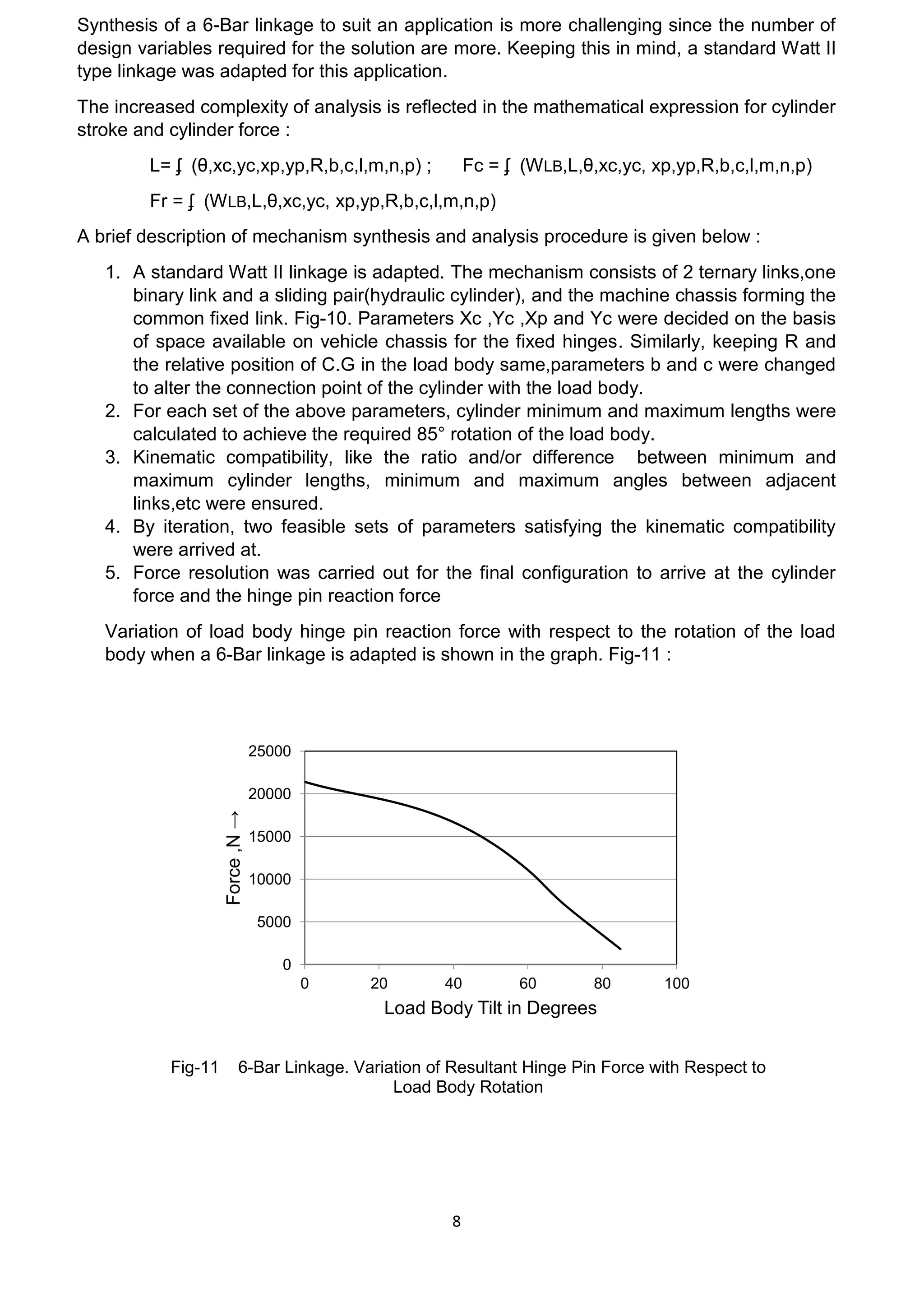 6 bar linkage mechanism for hopper tipper hoisting | PDF