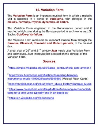 Baroque Musical Terms | PDF