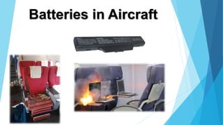 Batteries in aircraft | PPTX