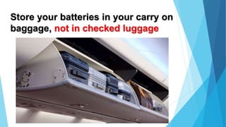 Batteries in aircraft | PPTX