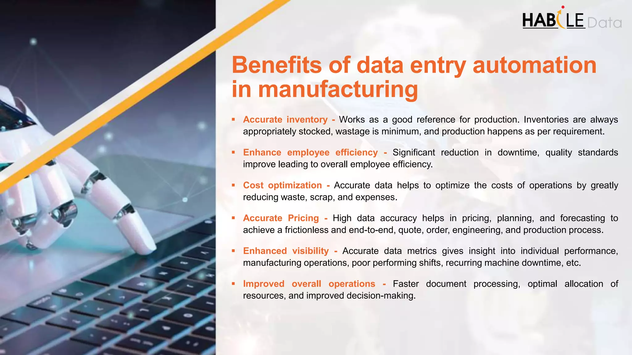 6 Benefits of Automated Data Entry For Manufacturing Companies | PPT