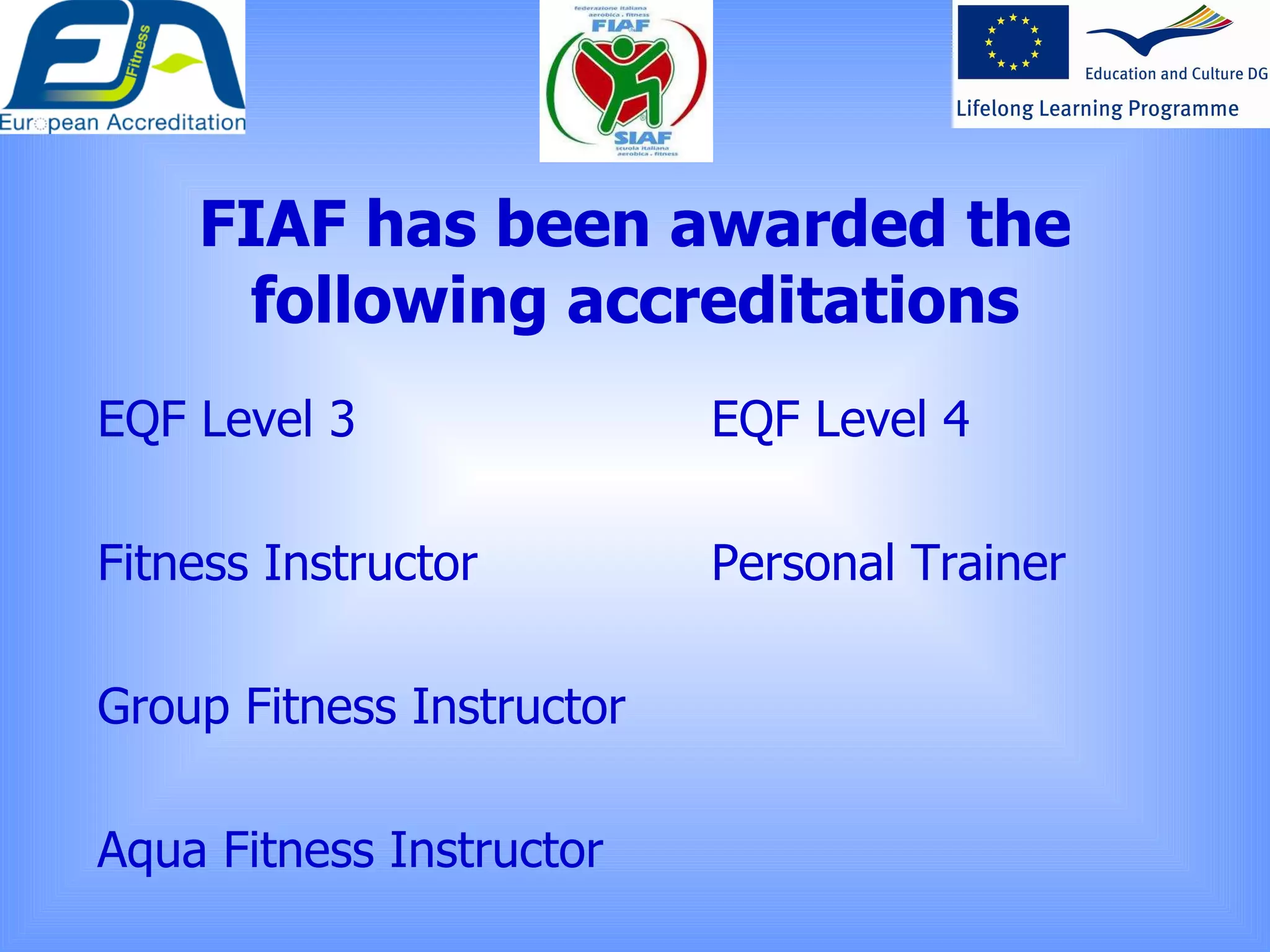 Benefits Of EHFA Accreditation - FIAF - Mimi Adami | PPT