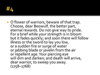 6 beowulf - important quotations | PPT