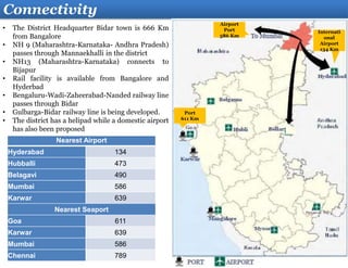 Bidar District Profile | PPTX
