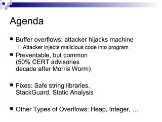 6 buffer overflows | PPT