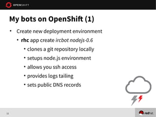 Building Social IRC Bots with Node.js and MongoDB | PPT