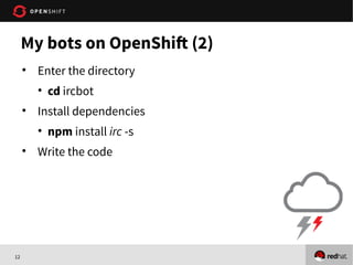 Building Social IRC Bots with Node.js and MongoDB | PPT