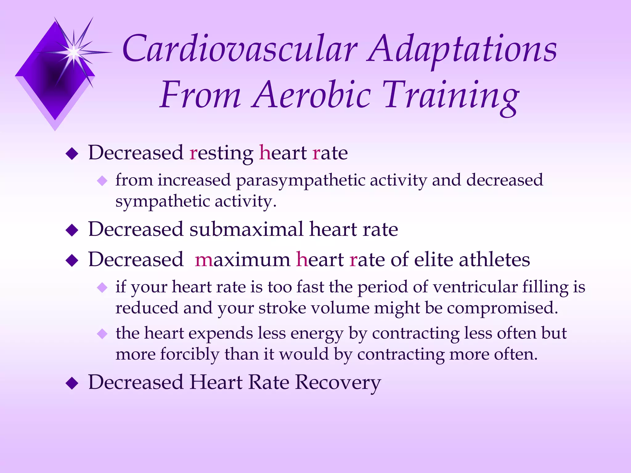 Cardiovascular adaptations to training | PPT