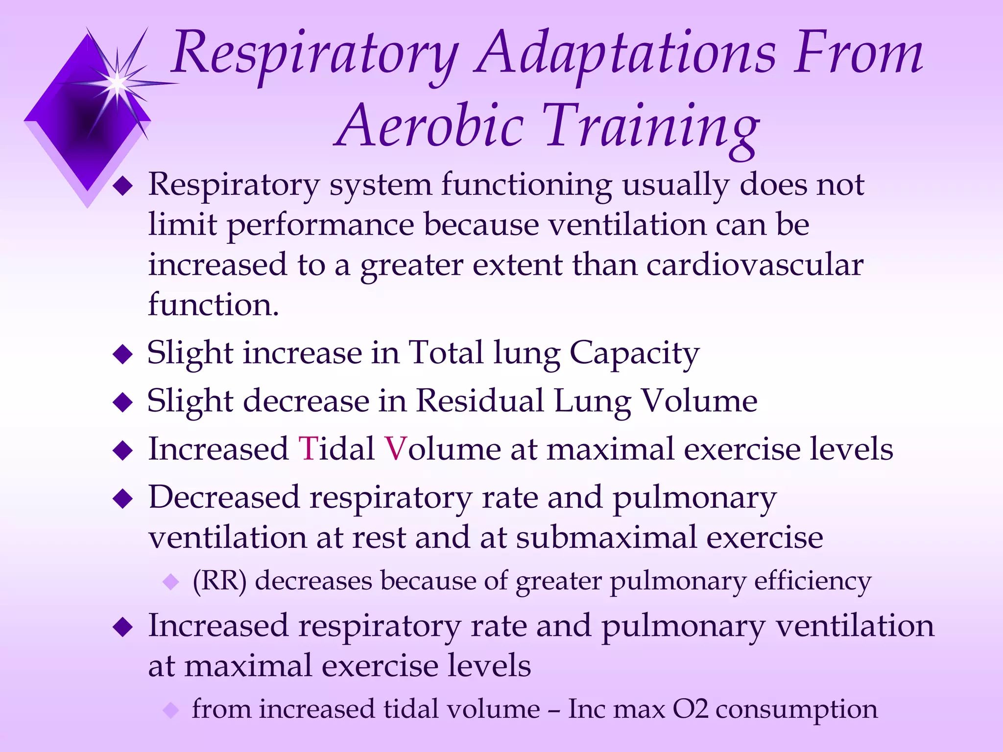 Cardiovascular adaptations to training | PPT