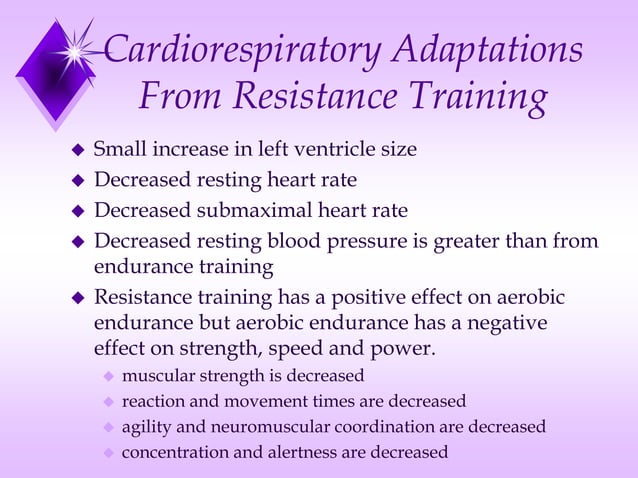Cardiovascular adaptations to training | PPT