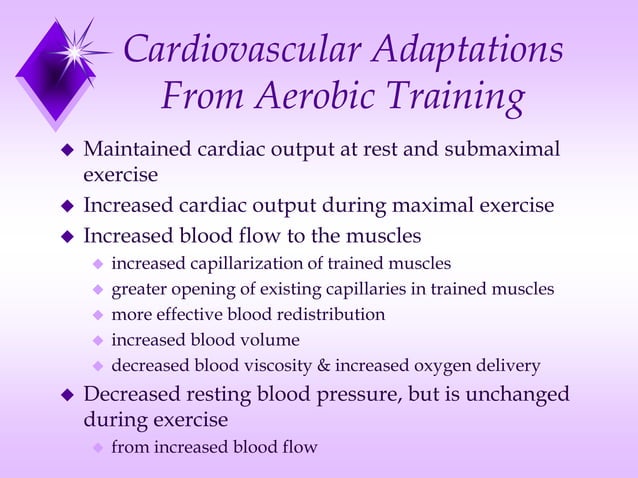 Cardiovascular adaptations to training | PPT