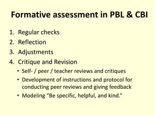 PBL, CBI, and CALL: Approaches to assessment | PPT