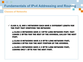 6 ccna (fundamentals of i pv4 addressing and routing) | PPTX