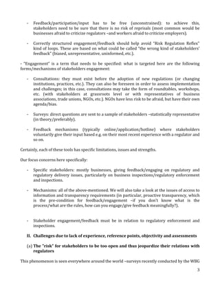 Specific challenges of stakeholder engagement seen from the experience ...