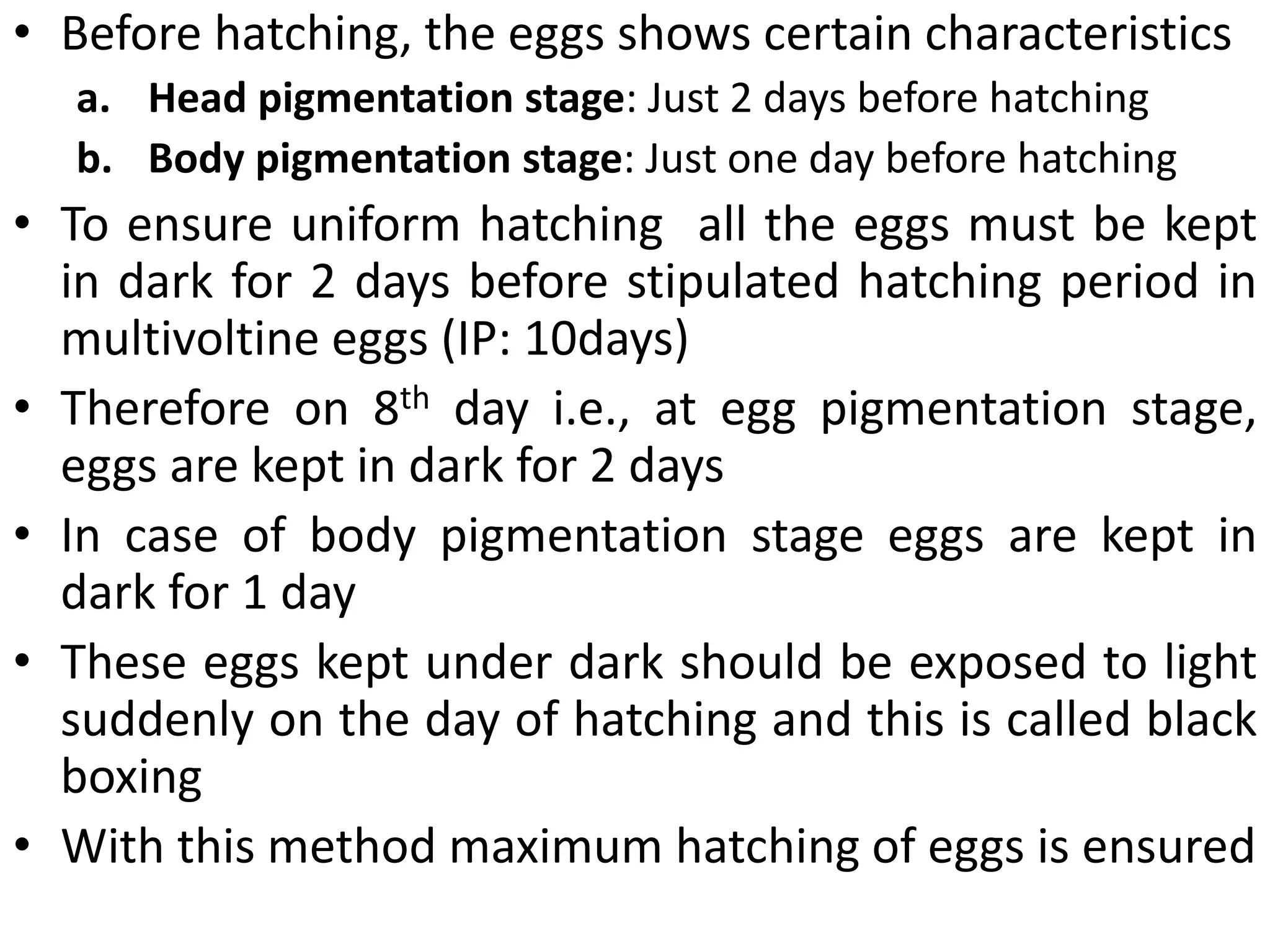 6 chapter steps in silkworm egg production at grainage, egg sheets and loose egg production ...