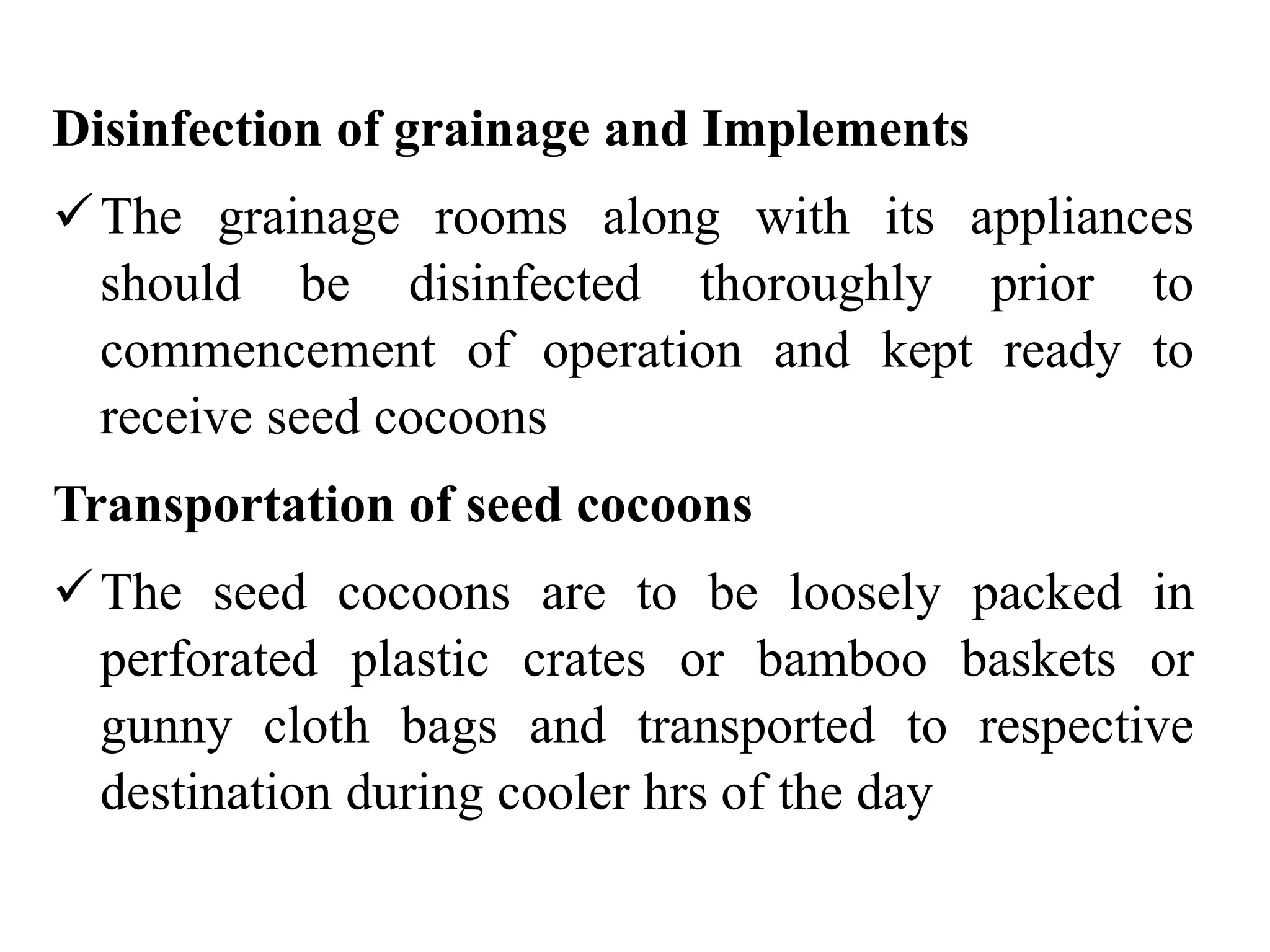 6 chapter steps in silkworm egg production at grainage, egg sheets and ...