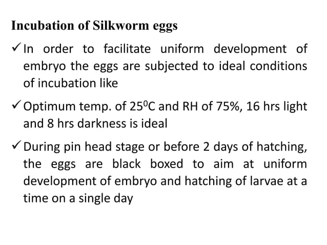 6 chapter steps in silkworm egg production at grainage, egg sheets and ...