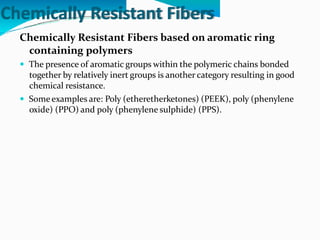 6- Chemically Resistant Fibers. pdf | PPT