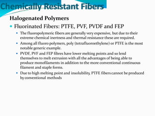 6- Chemically Resistant Fibers. pdf | PPT