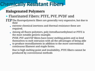 Chemically Resistant Fibers and their applications | PPTX