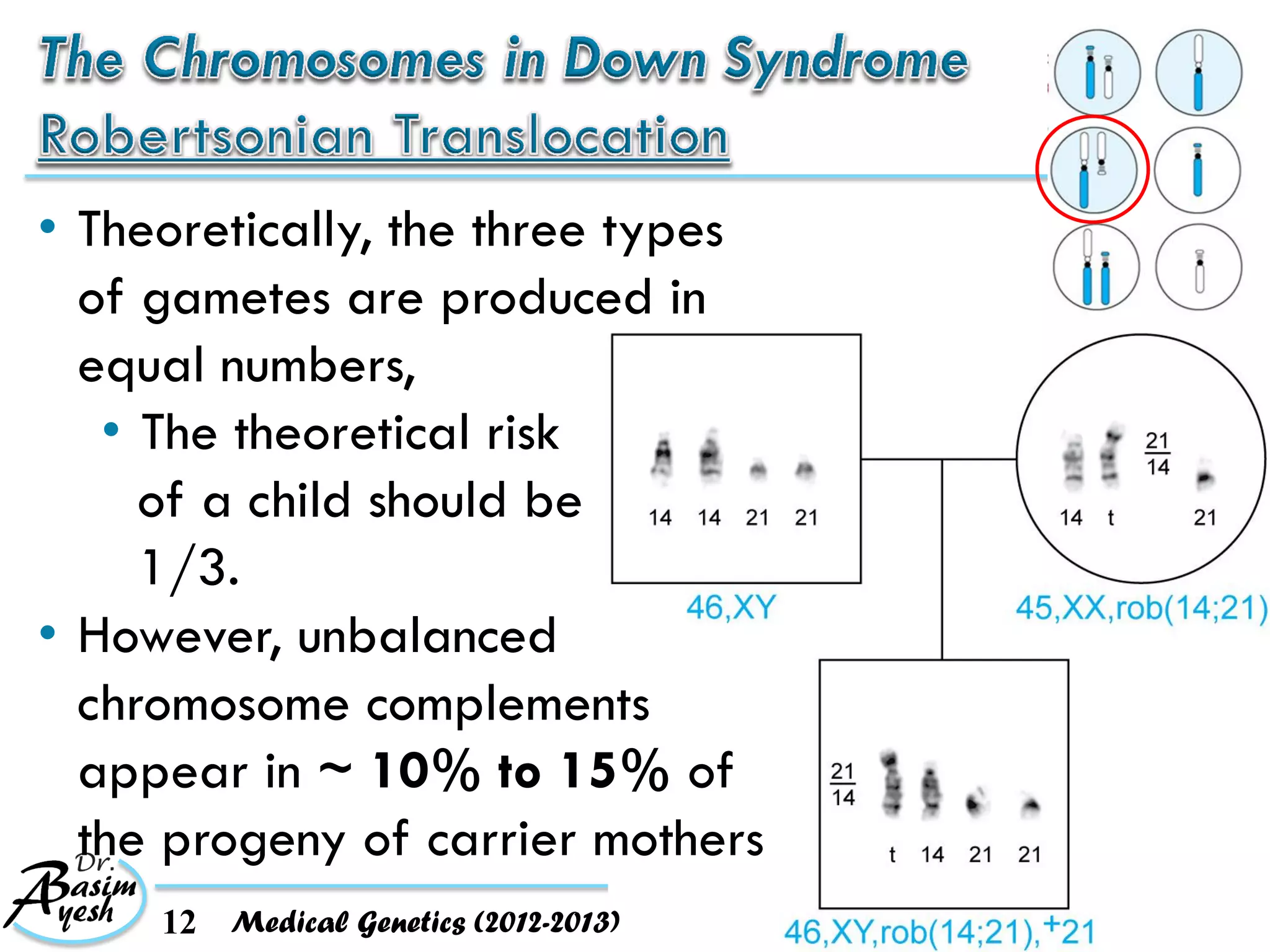 6 clinical cytogenetics-disorders of the autosomes and the sex ...