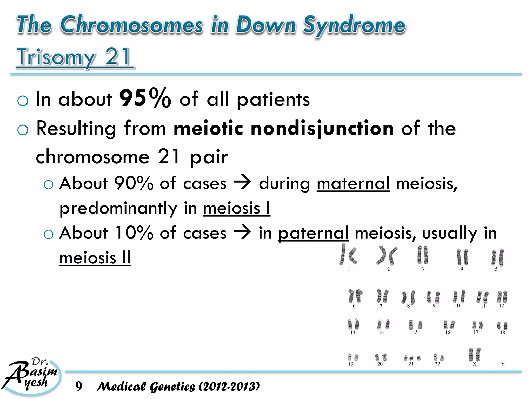 6 clinical cytogenetics-disorders of the autosomes and the sex ...