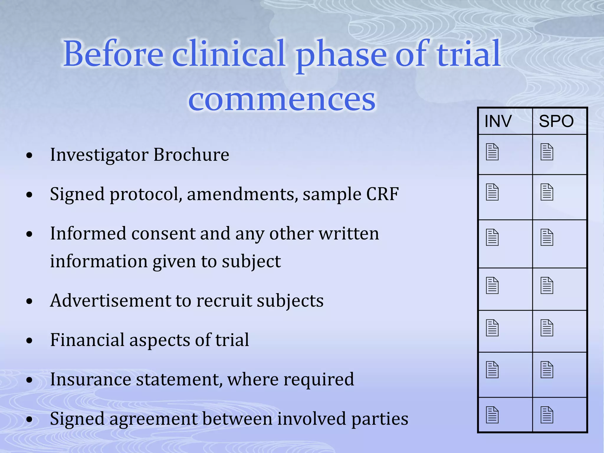 Clinical trials flow process | PPTX