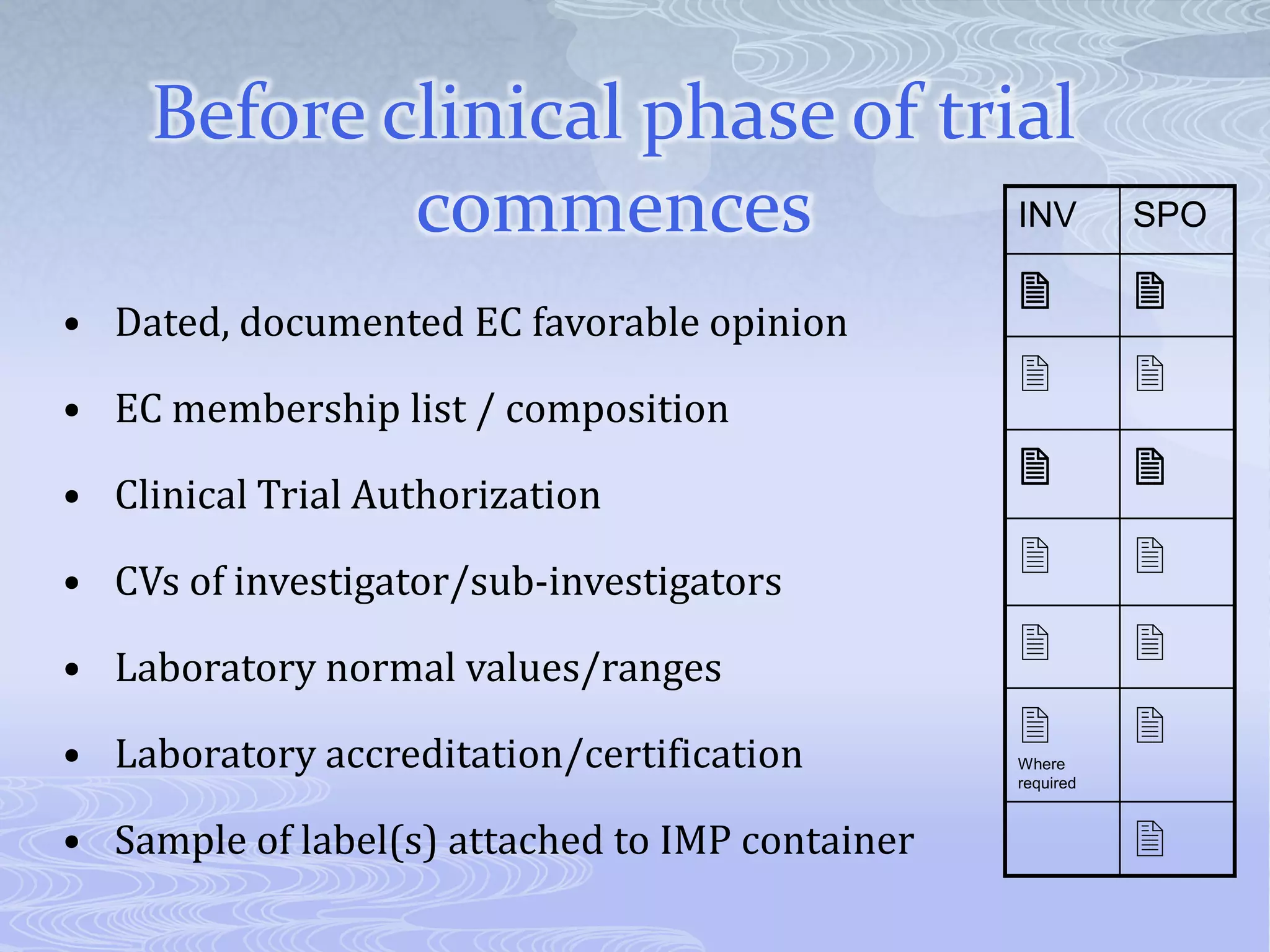 Clinical trials flow process | PPTX