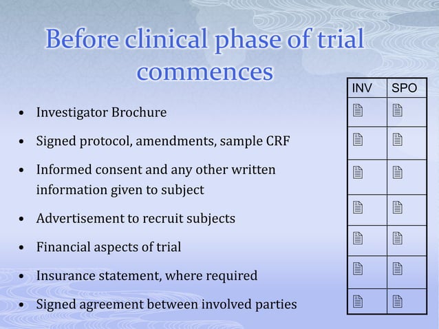 Clinical trials flow process | PPTX