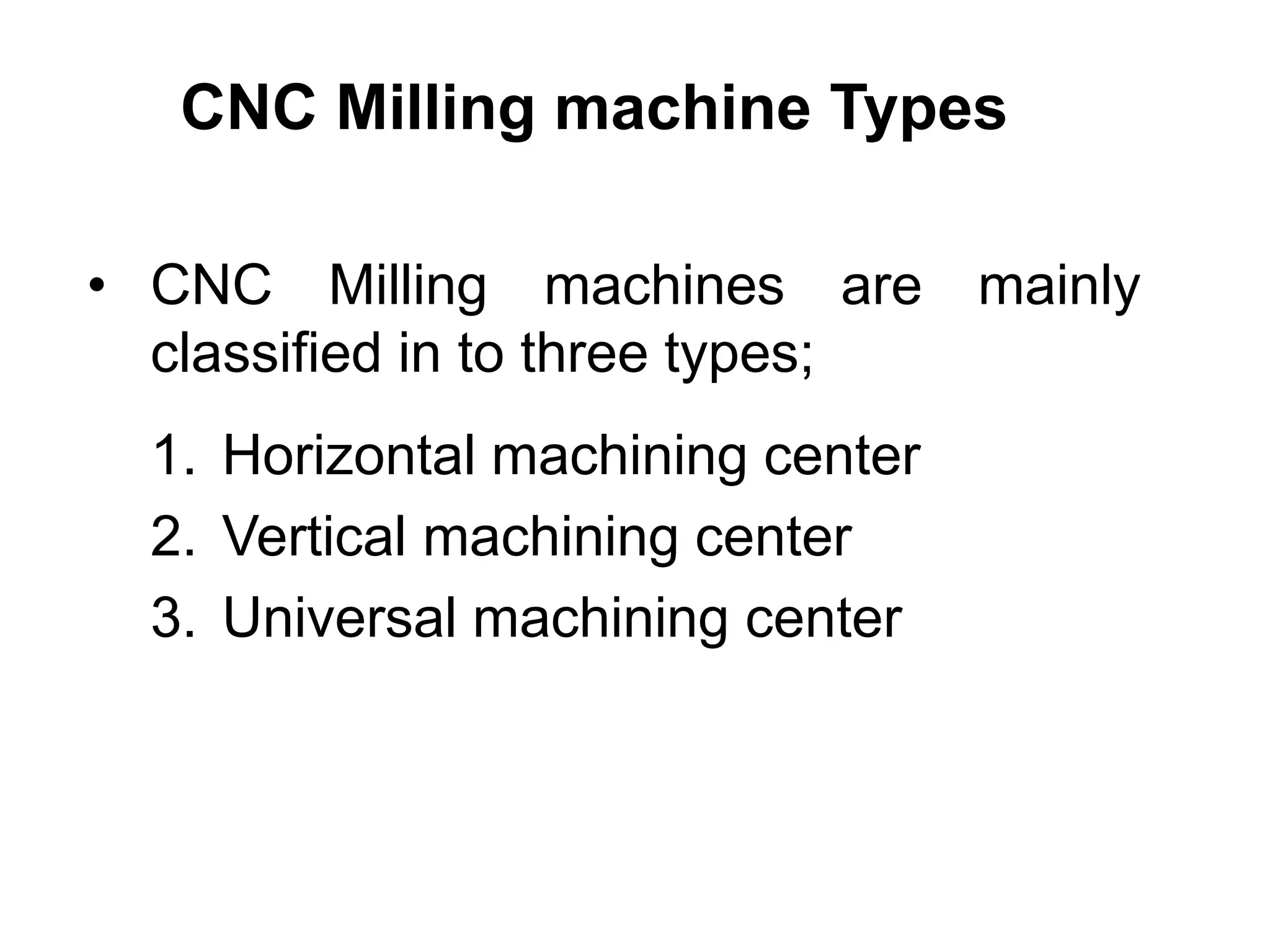 CNC MILLING Operations | PPT