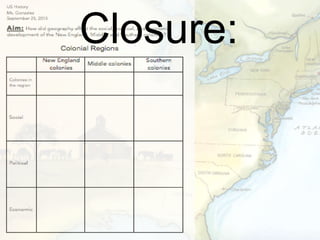 Colonial Regions | PPTX