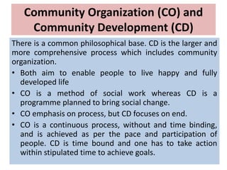 Community Work, Development and Community Action | PPTX