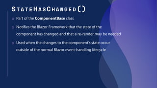 #6 | Component Lifecycles | Microsoft Blazor | Sameer Siddiqui | PPT ...