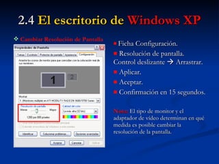 6 Configuracion E Interfaz De Windows Xp | PPT