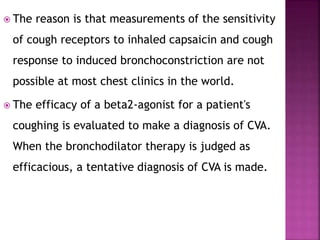 cough varient asthma | PPTX | Lung and Respiratory Health | Diseases ...